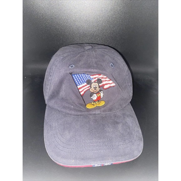 Disney | Accessories | Walt Disney World Hat Cap Blue Mickey Mouse ...